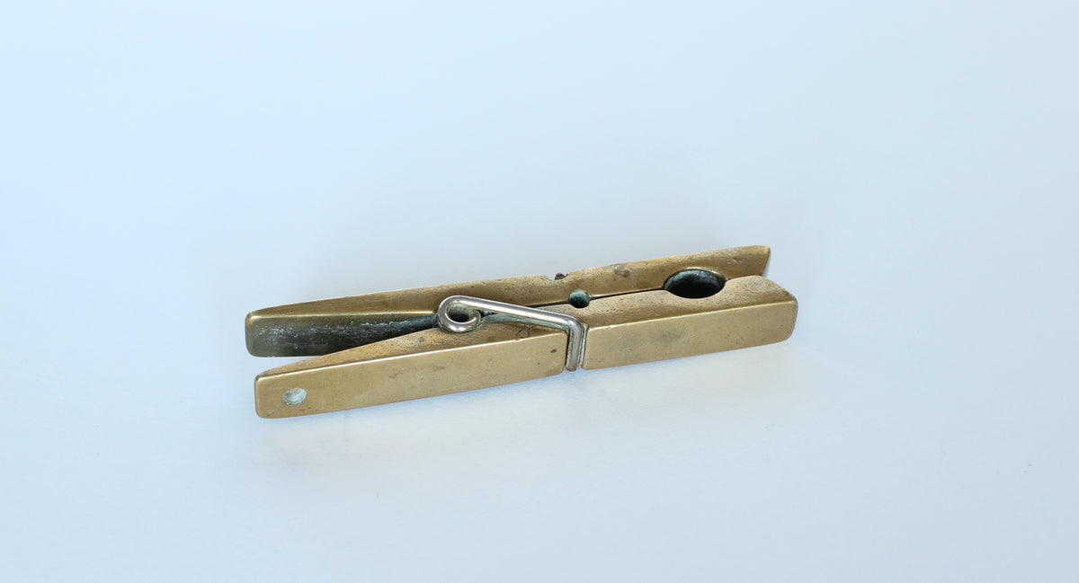 Solid Brass Clothes Peg / Paper Clip – Gallery33.ie